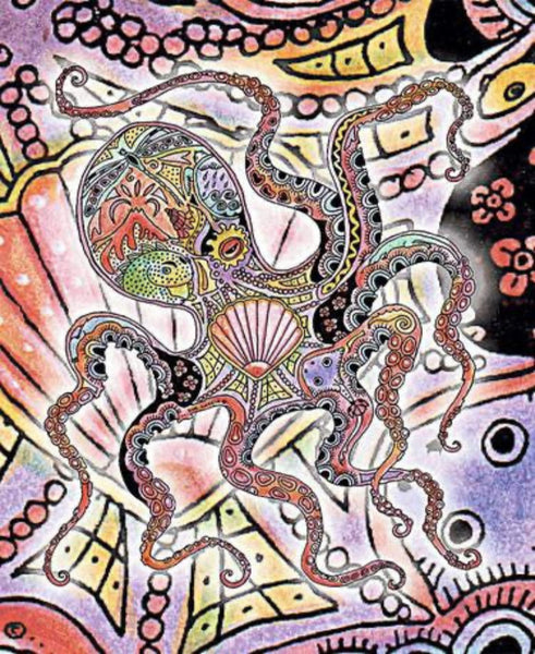 Northwest Octopus Woven Throw Blanket by Sue Coccia© - Native American ...